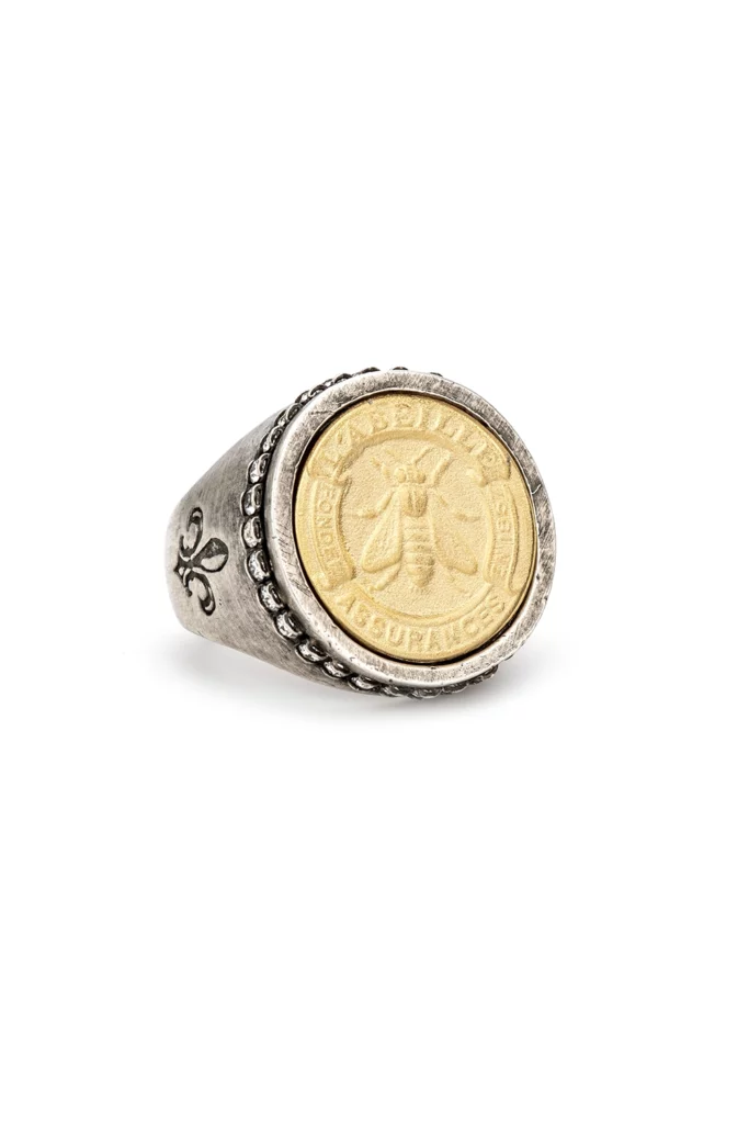 Austrian Crystal Signet Ring - Silver G | French Kande