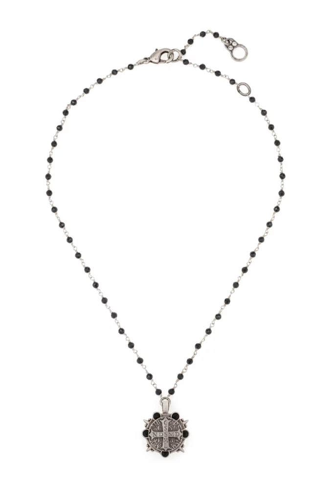 Fleur Necklace – Black Spinel | French Kande