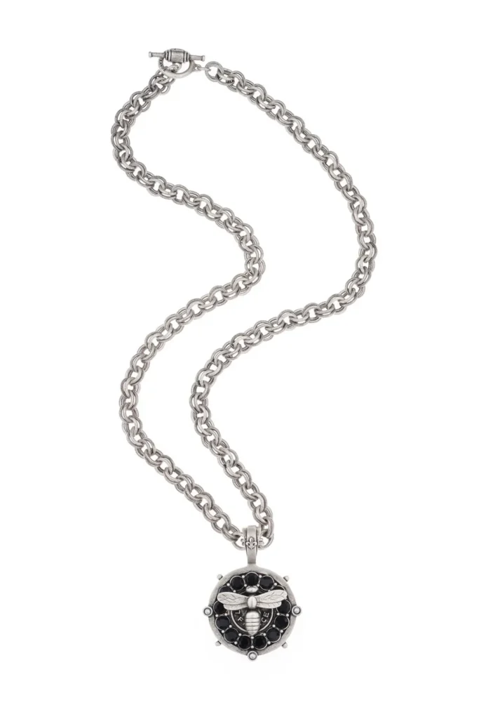 Genevive Necklace - Jet | French Kande